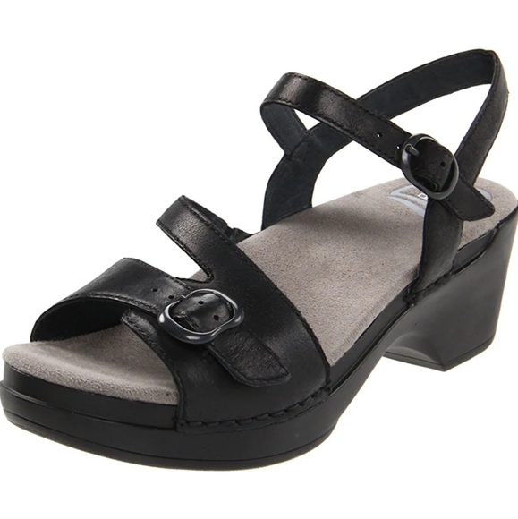 Dansko | Shoes | Dansko Women Like New Sandi Leather Ankle Strap ...